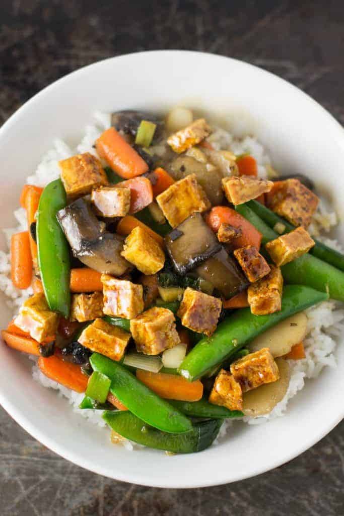 Honey Ginger Tofu Stir Fry Recipe - vegetarian, gluten free