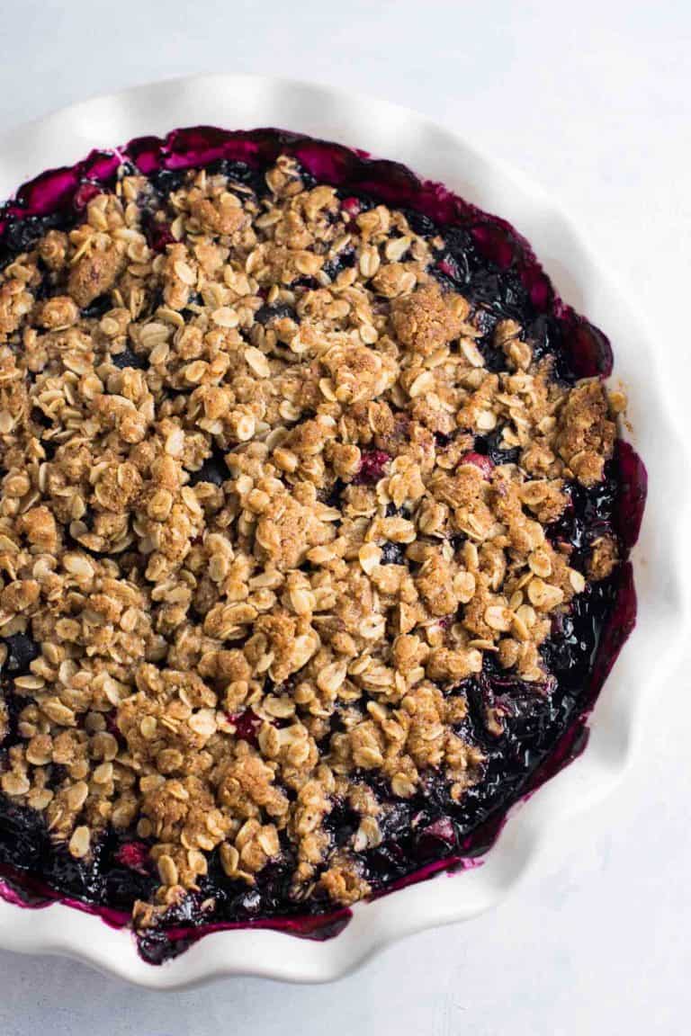 Cranberry Blueberry Crisp Recipe - Build Your Bite