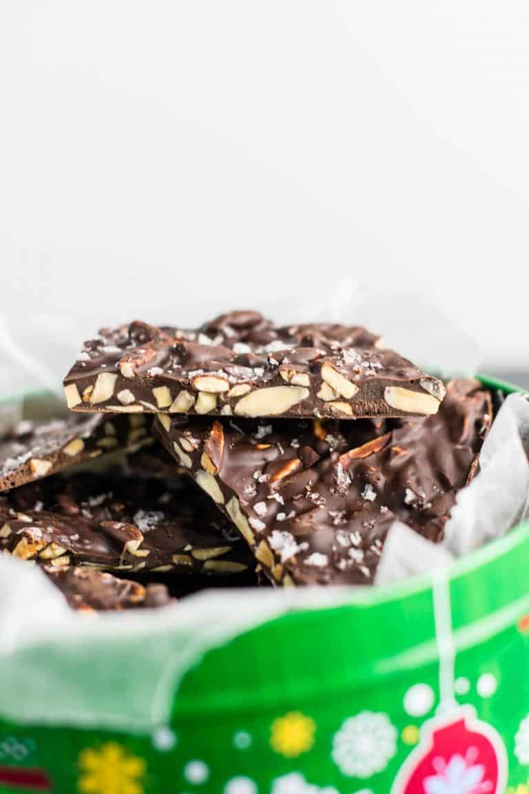 Dark Chocolate Almond Bark Recipe - Build Your Bite