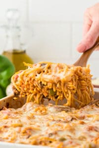 Vegetarian Baked Spaghetti Recipe - Build Your Bite