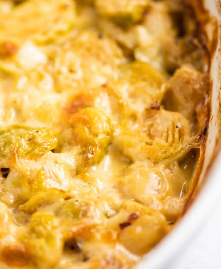 Cheesy Brussels Sprouts Gratin Recipe - Build Your Bite
