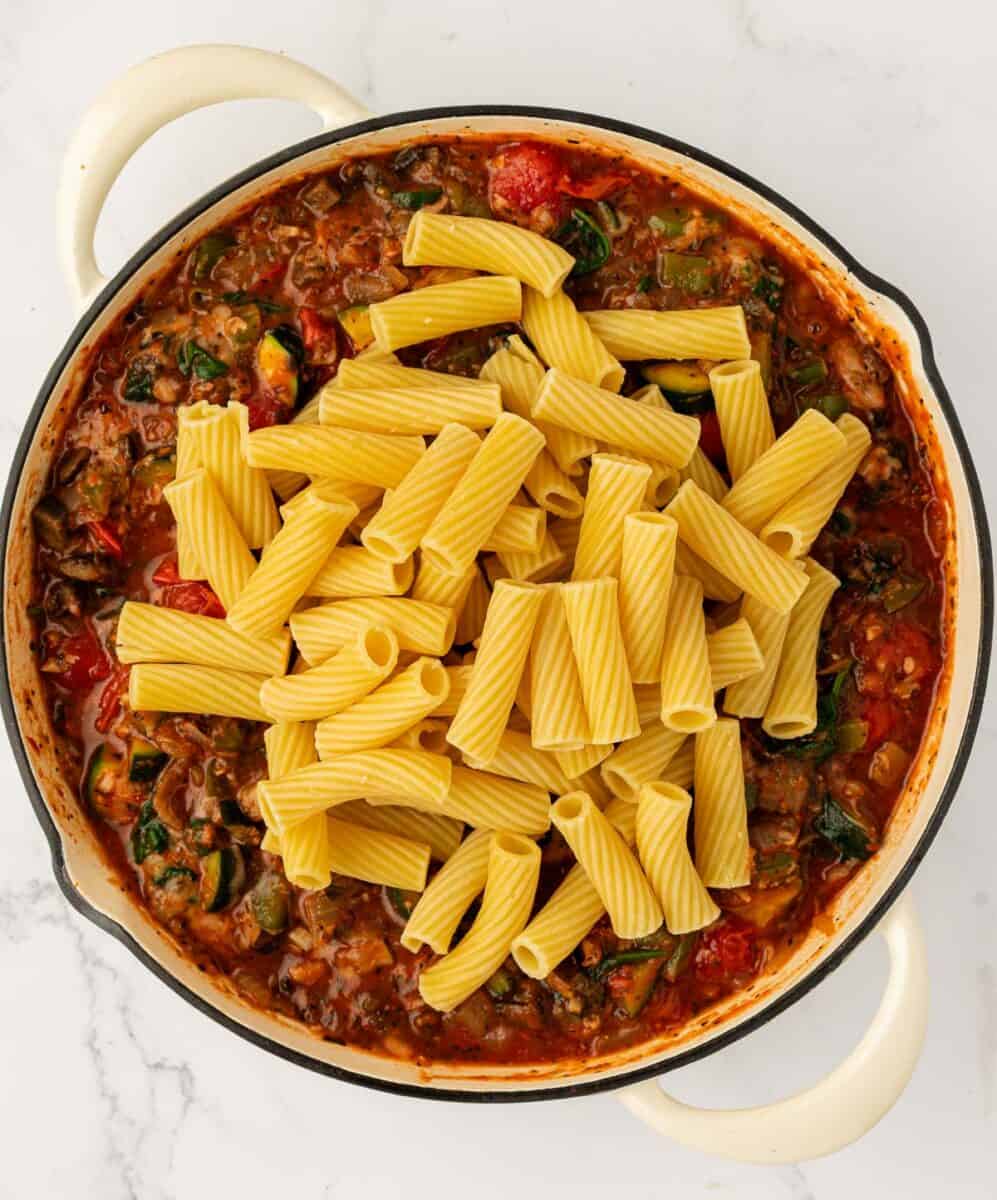Veggie Lover's Rigatoni Recipe - Build Your Bite