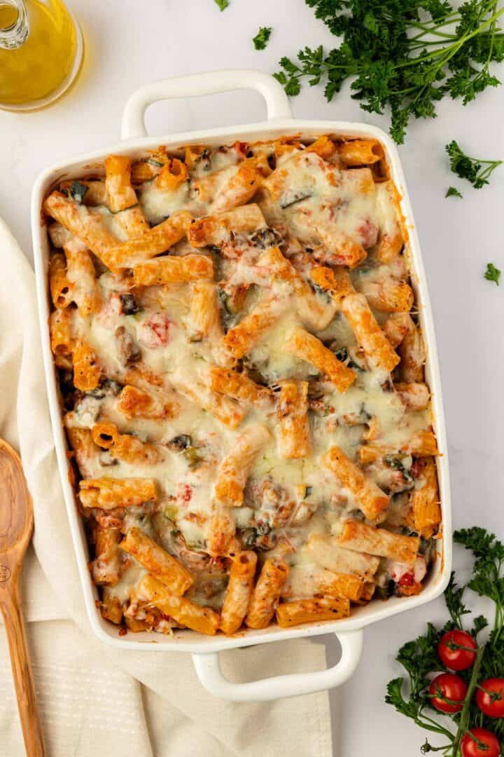 Veggie Lover's Rigatoni Recipe - Build Your Bite