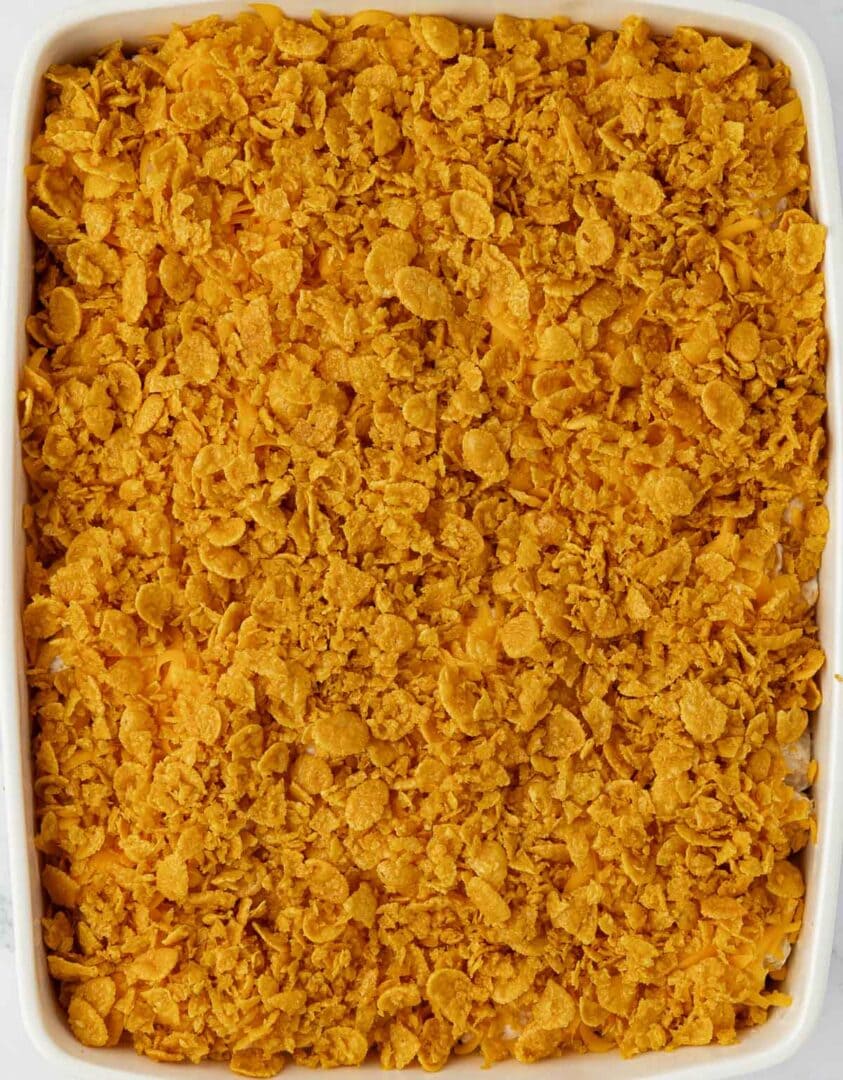 Cheesy Potatoes with Corn Flakes - Build Your Bite