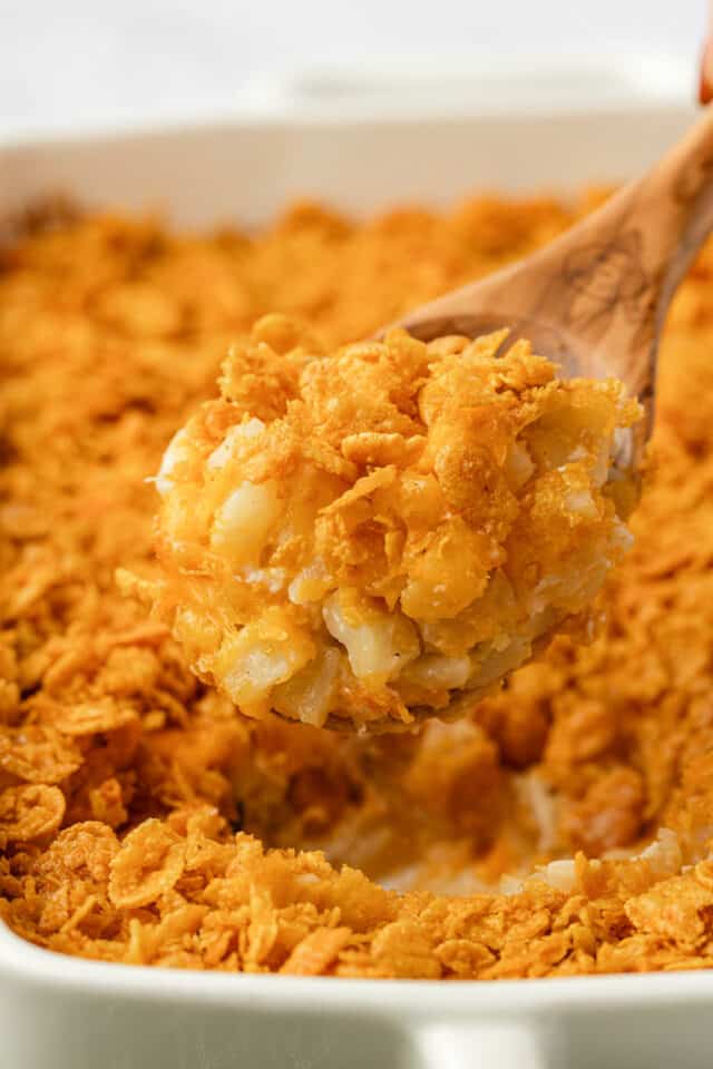 Cheesy Potatoes with Corn Flakes - Build Your Bite