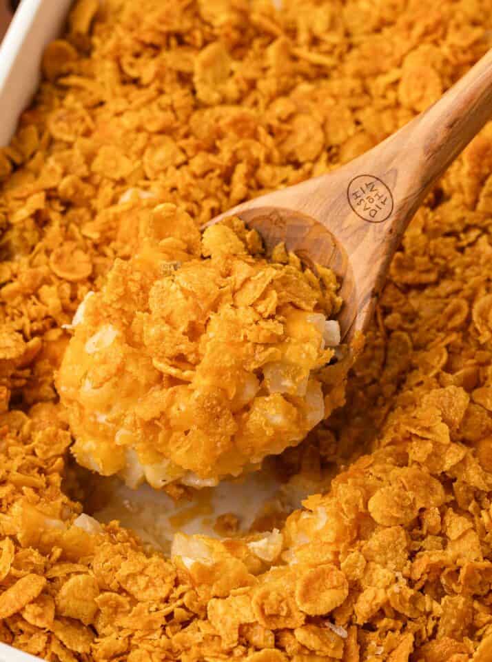 Cheesy Potatoes with Corn Flakes - Build Your Bite