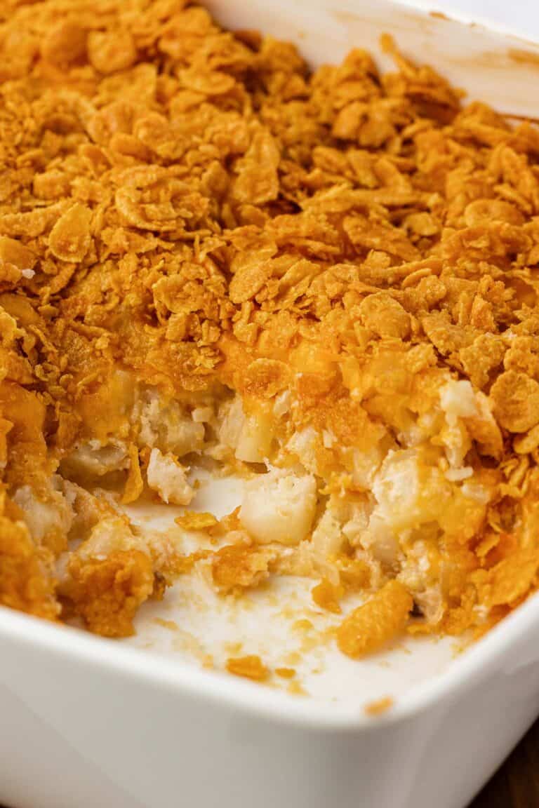 Cheesy Potatoes with Corn Flakes - Build Your Bite
