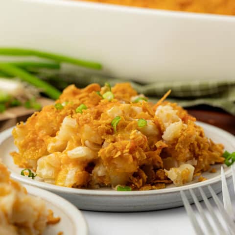 Cheesy Potatoes with Corn Flakes - Build Your Bite