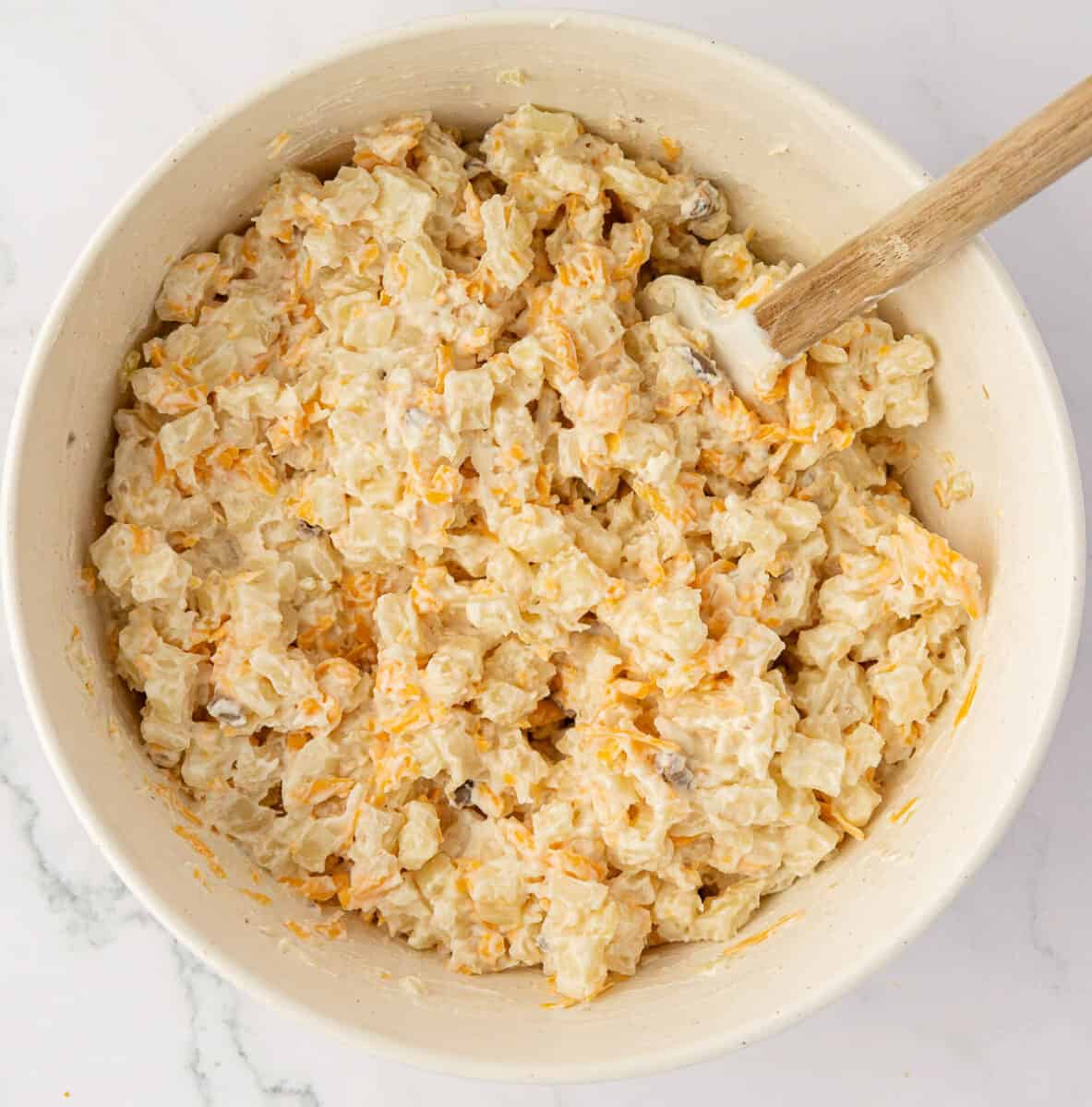 Cheesy Potatoes with Corn Flakes - Build Your Bite