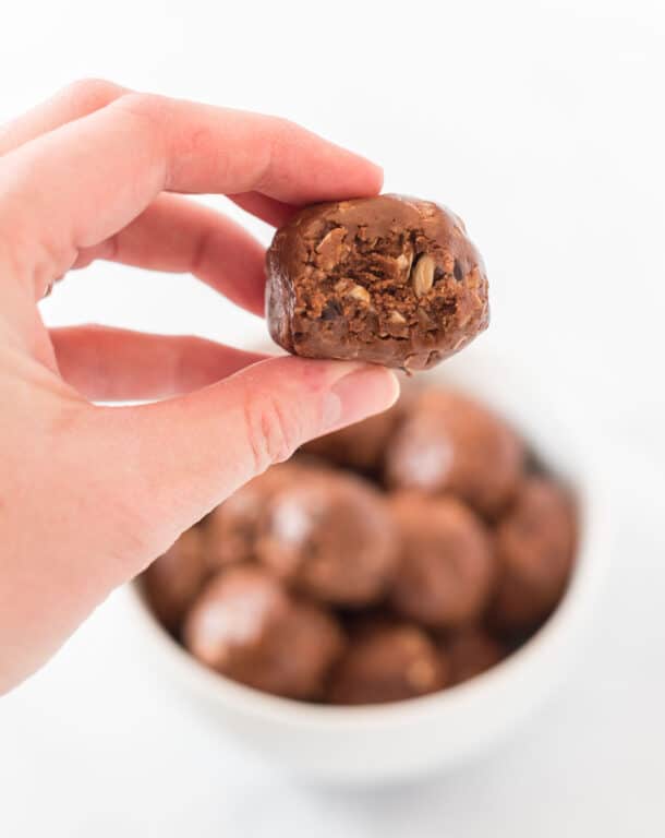 Easy Chocolate Energy Balls Recipe - Build Your Bite
