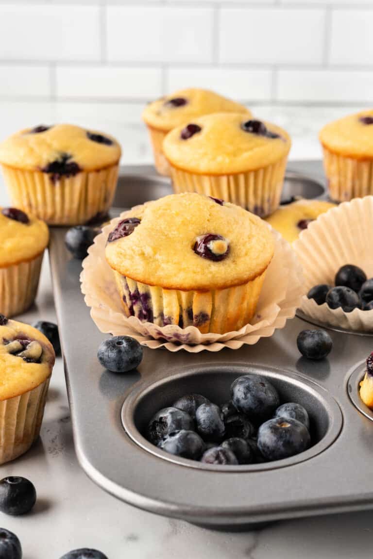 Greek Yogurt Blueberry Muffins - Build Your Bite