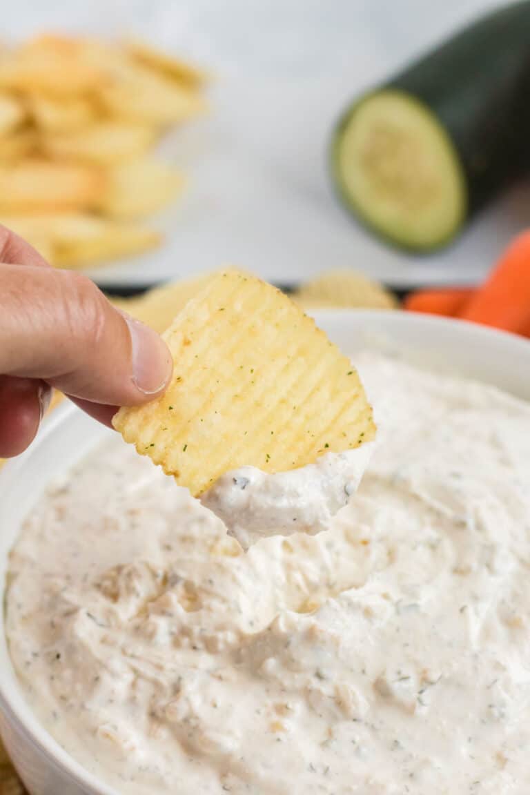 The Best Easy Chip Dip - Build Your Bite