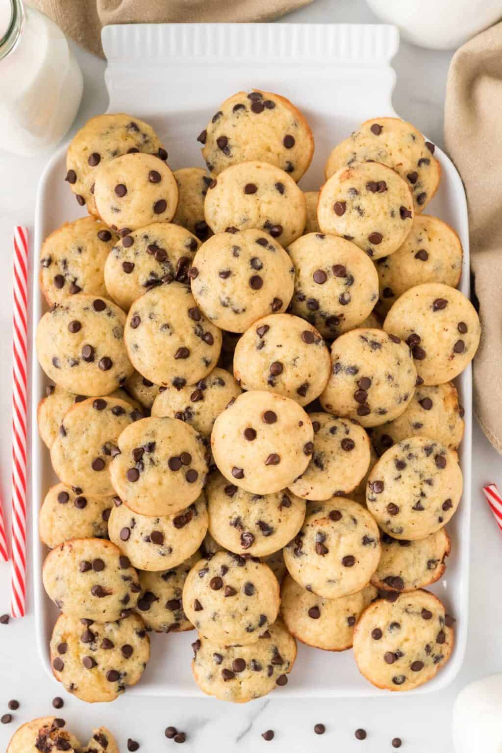 Mini Chocolate Chip Muffins - Build Your Bite
