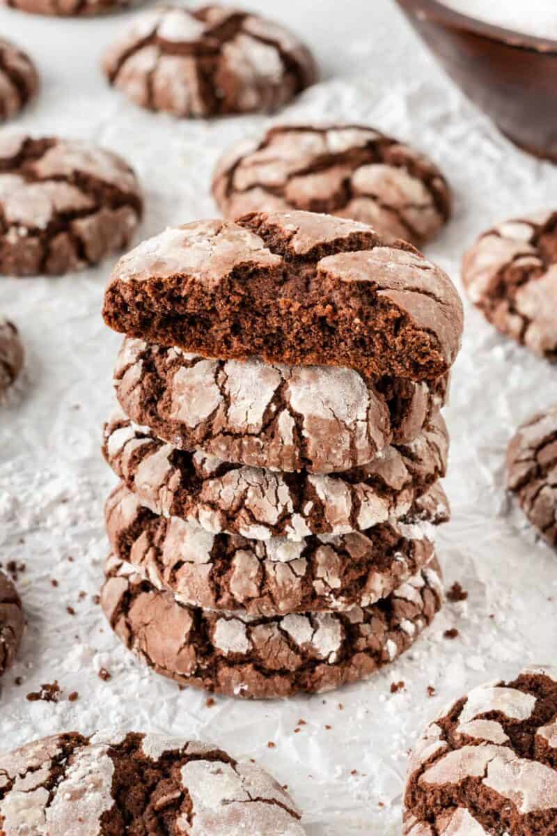 Cake Mix Crinkle Cookies Recipe - Build Your Bite
