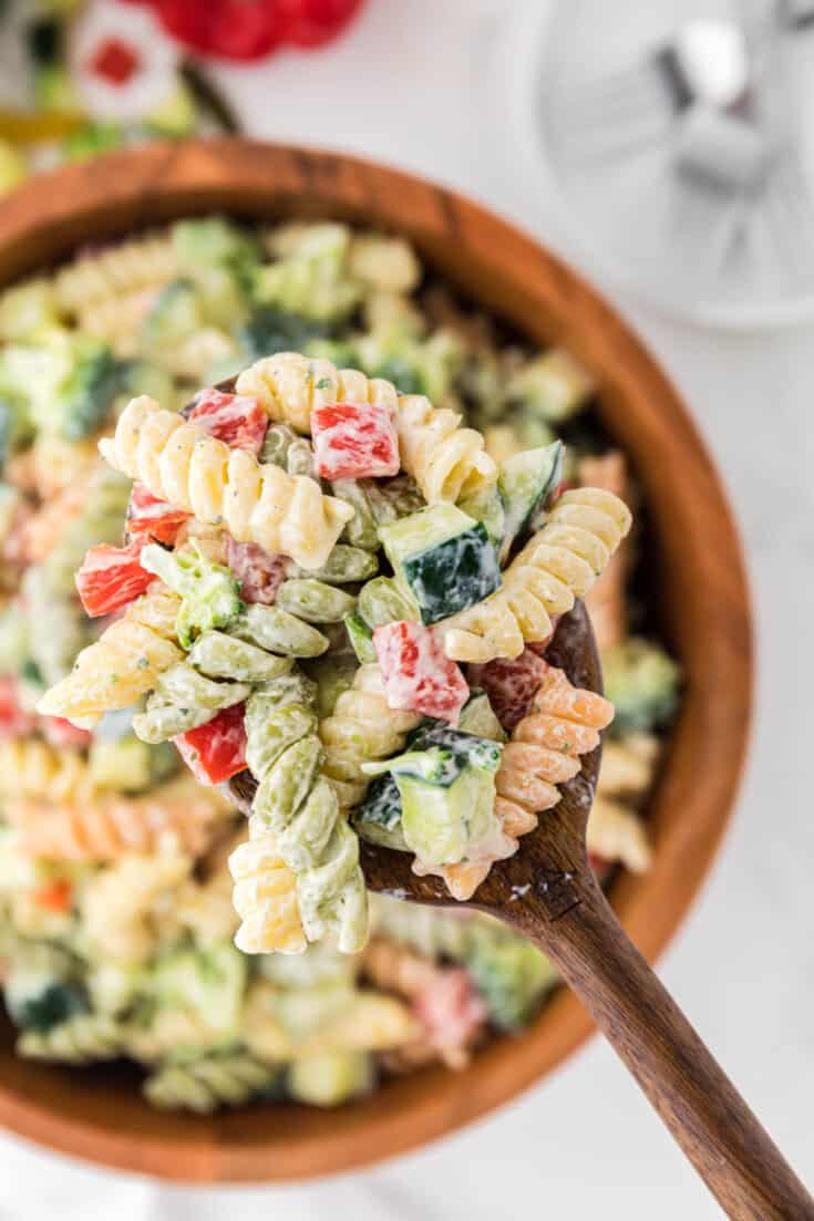 Ranch Pasta Salad Recipe - Build Your Bite
