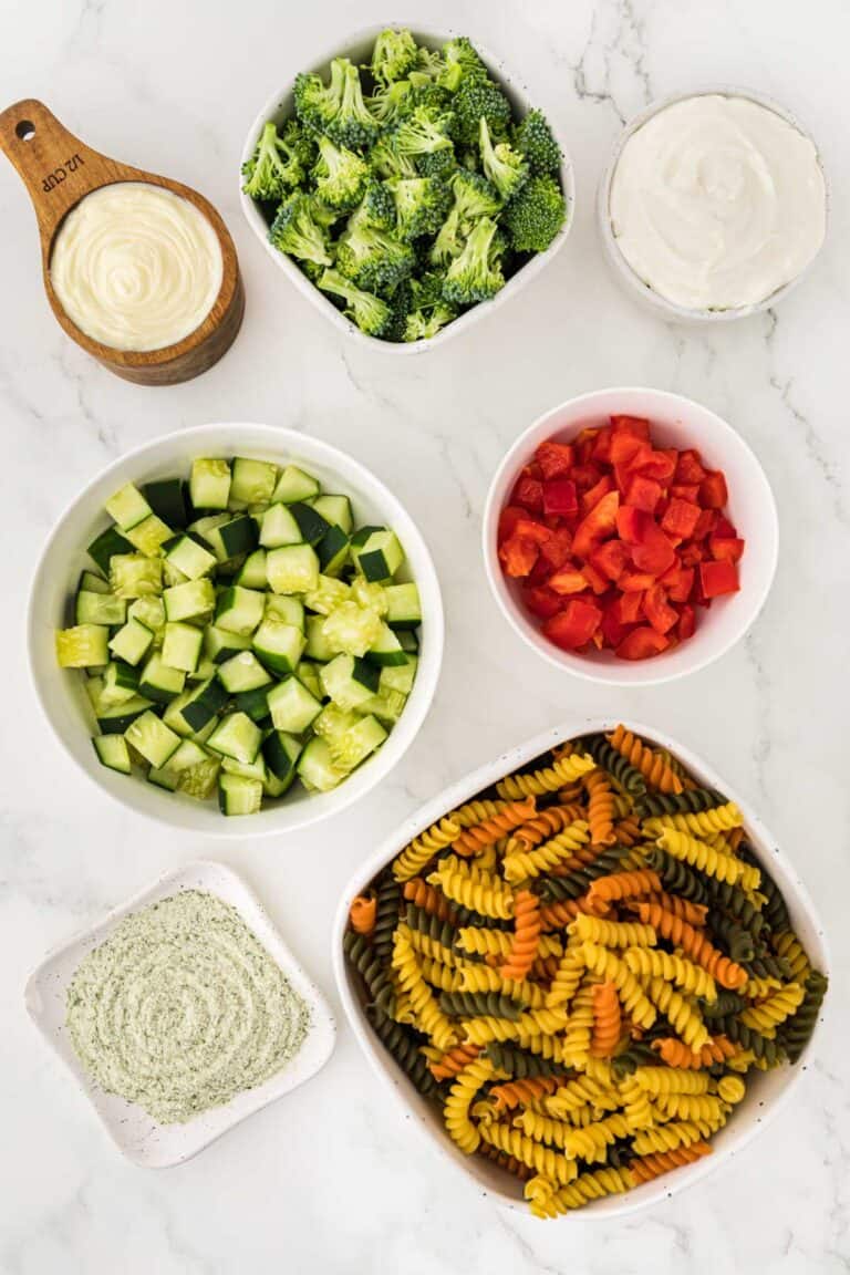Ranch Pasta Salad Recipe - Build Your Bite