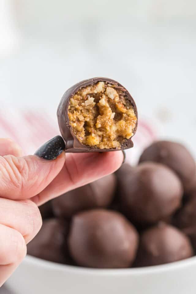 Easy No Bake Pecan Pie Balls - Build Your Bite