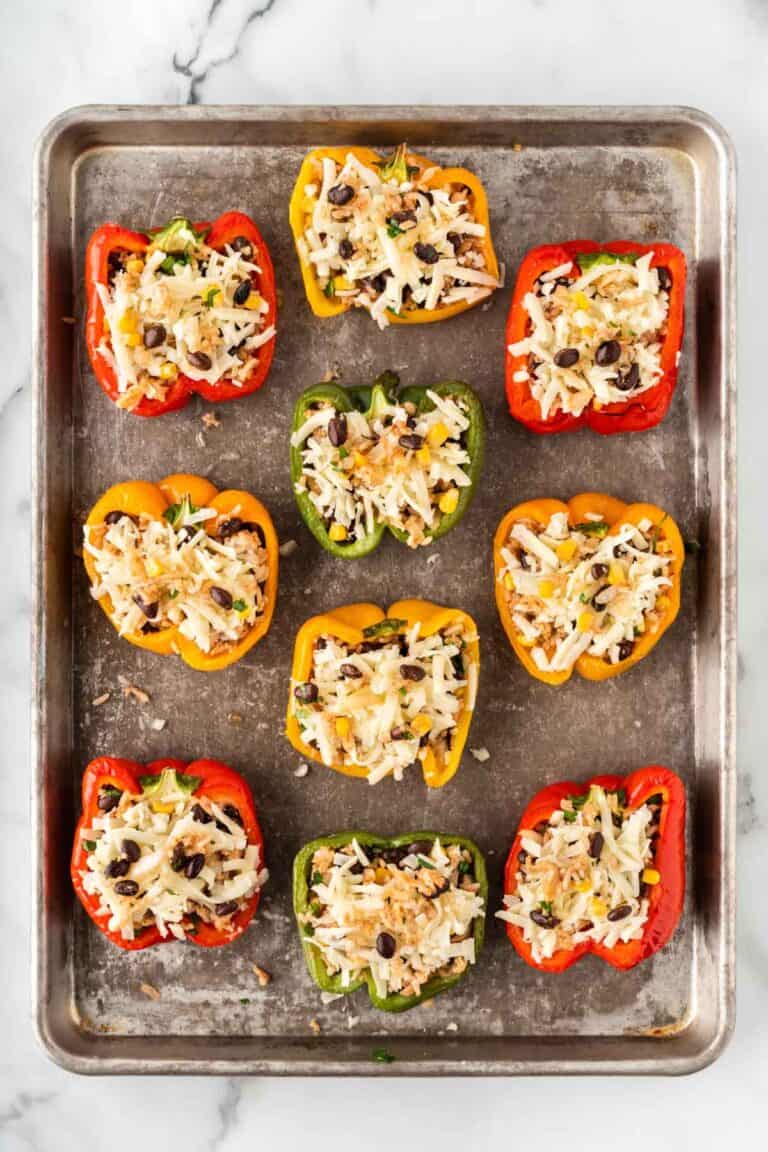 Vegetarian Stuffed Peppers Recipe - Build Your Bite