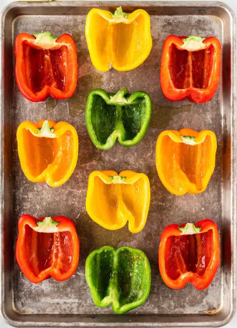 Vegetarian Stuffed Peppers Recipe - Build Your Bite