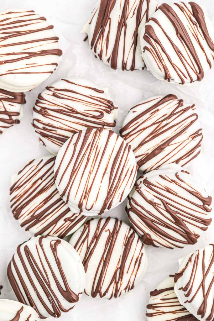 White Chocolate Covered Oreos - Build Your Bite