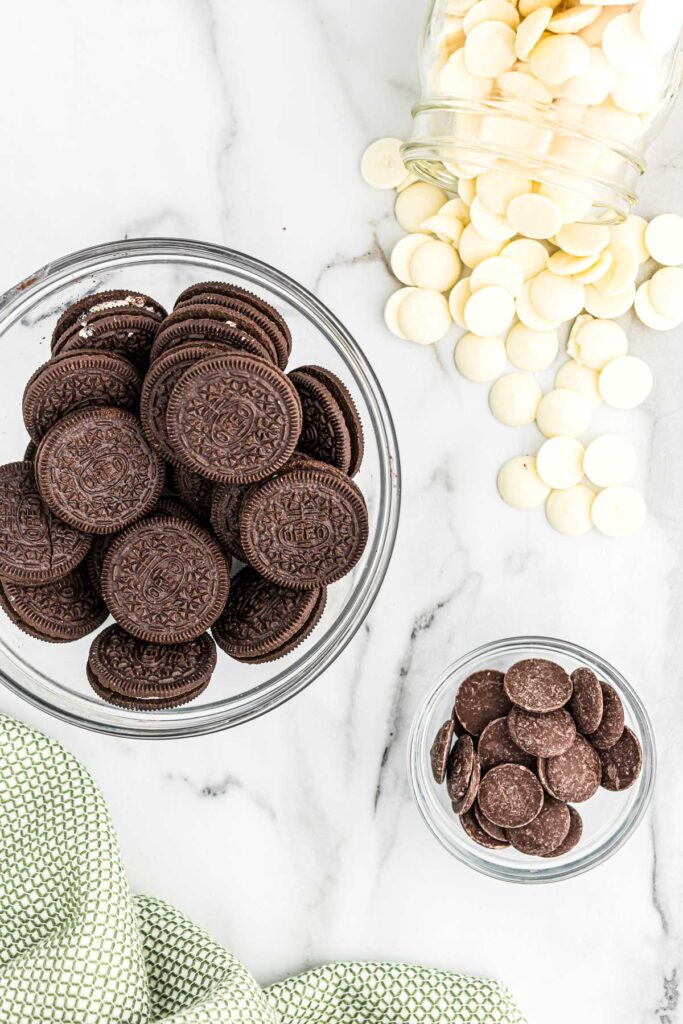 White Chocolate Covered Oreos - Build Your Bite