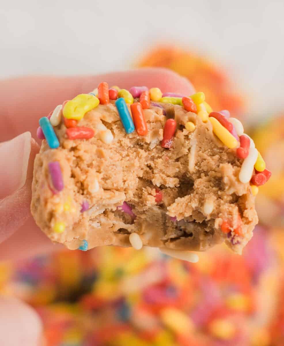 Birthday Cake Protein Balls - Build Your Bite