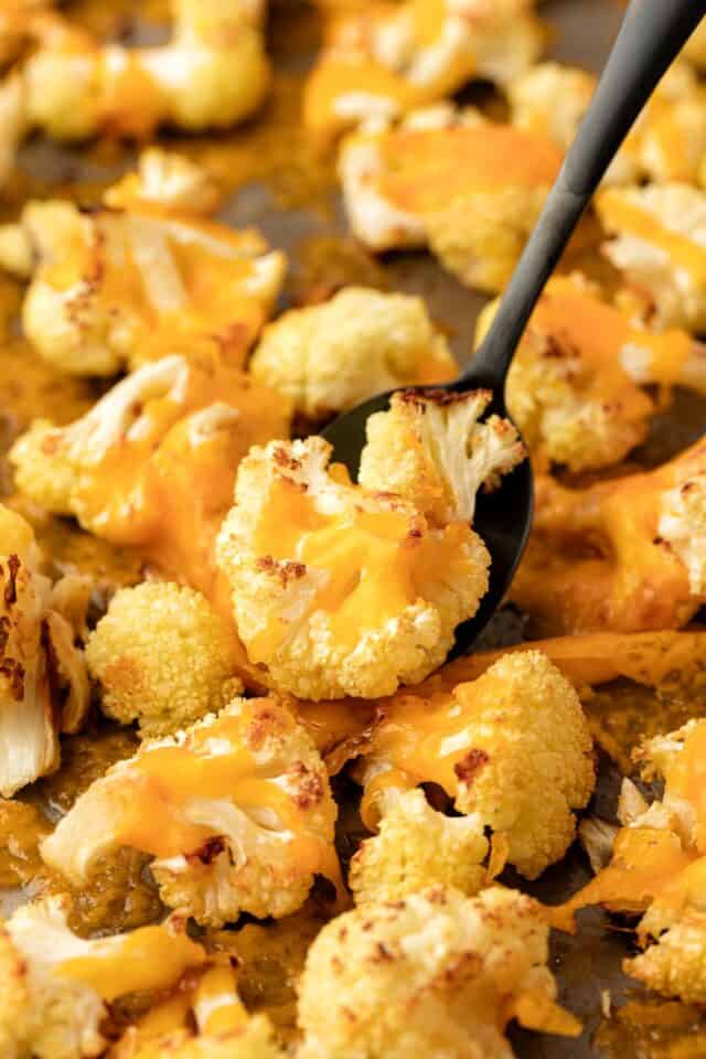 Roasted Cheesy Cauliflower - Build Your Bite