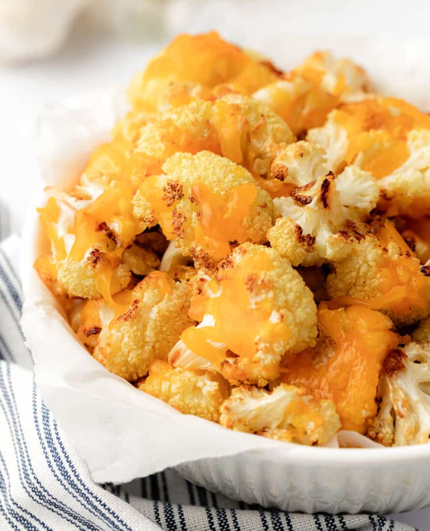 Roasted Cheesy Cauliflower - Build Your Bite