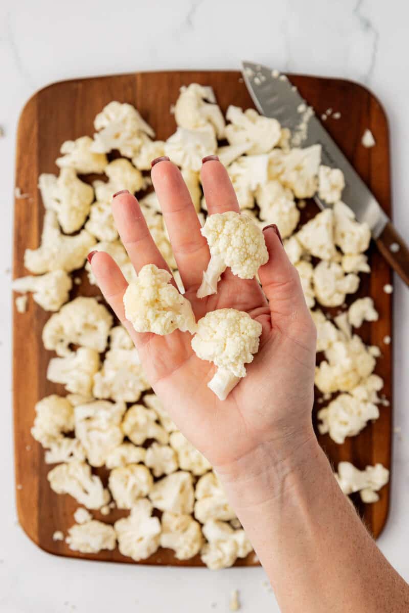 Roasted Cheesy Cauliflower - Build Your Bite