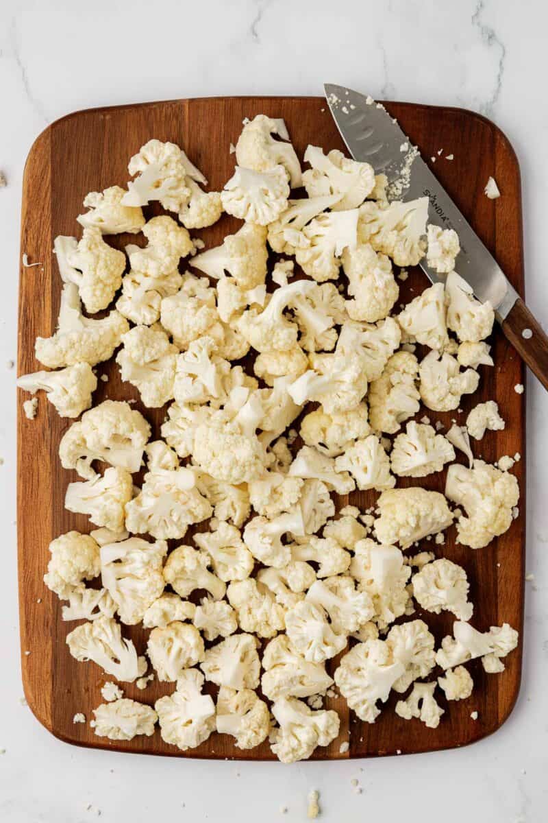 Roasted Cheesy Cauliflower - Build Your Bite