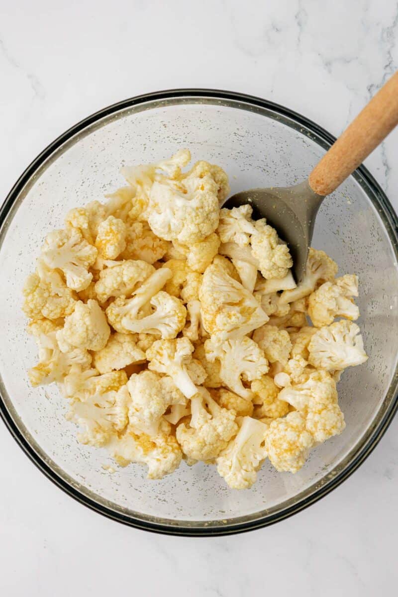 Roasted Cheesy Cauliflower - Build Your Bite