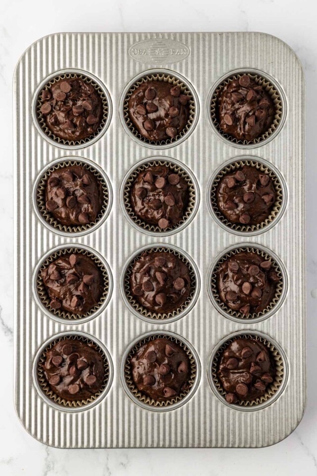 Double Chocolate Cake Mix Muffins - Build Your Bite
