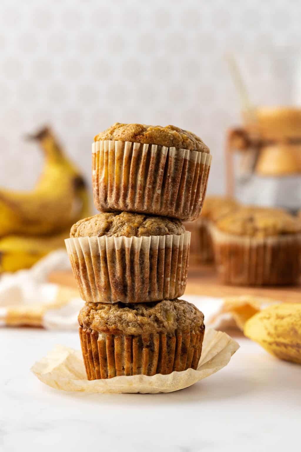 Healthy Banana Muffins - Build Your Bite