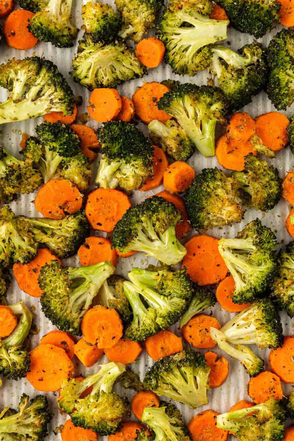 Roasted Broccoli and Carrots - Build Your Bite