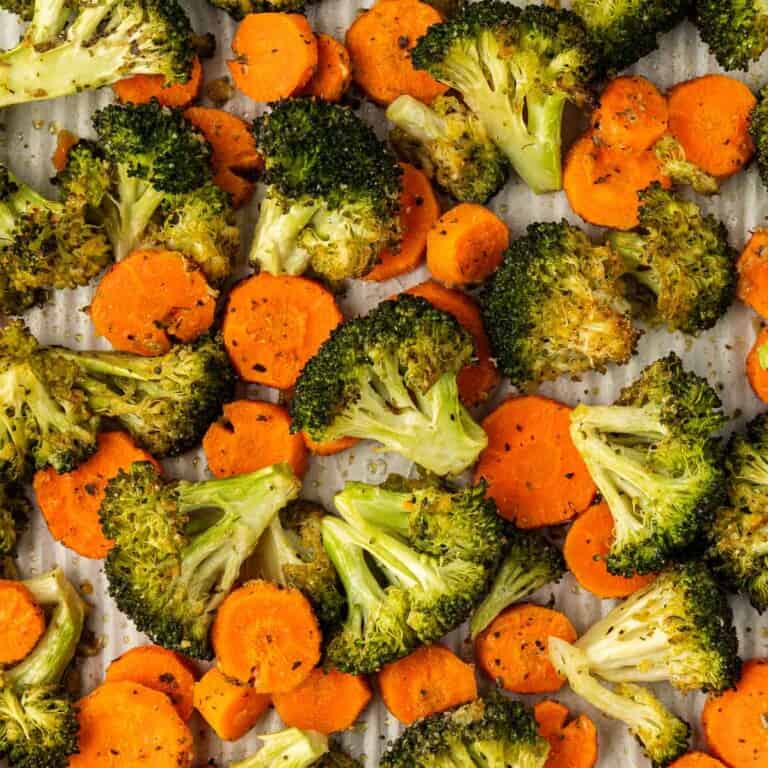 Roasted Broccoli and Carrots - Build Your Bite