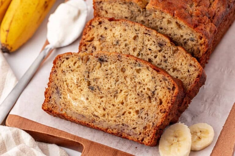 Greek Yogurt Banana Bread - Build Your Bite