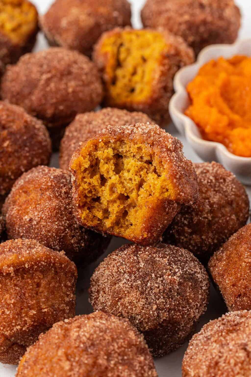 Pumpkin Donut Mini Muffins - Build Your Bite