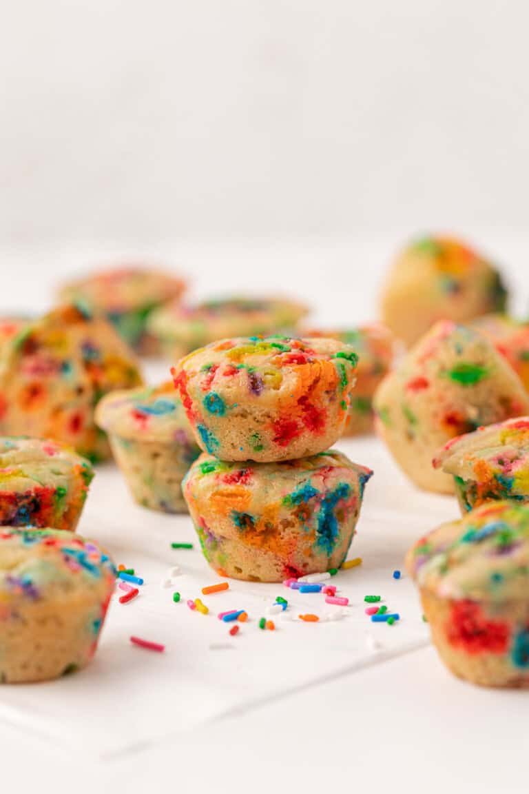 Birthday Cake Mini Muffins - Build Your Bite